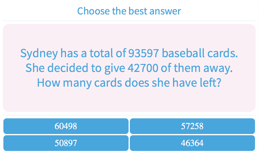 Sixth Class - Practice with Math Games